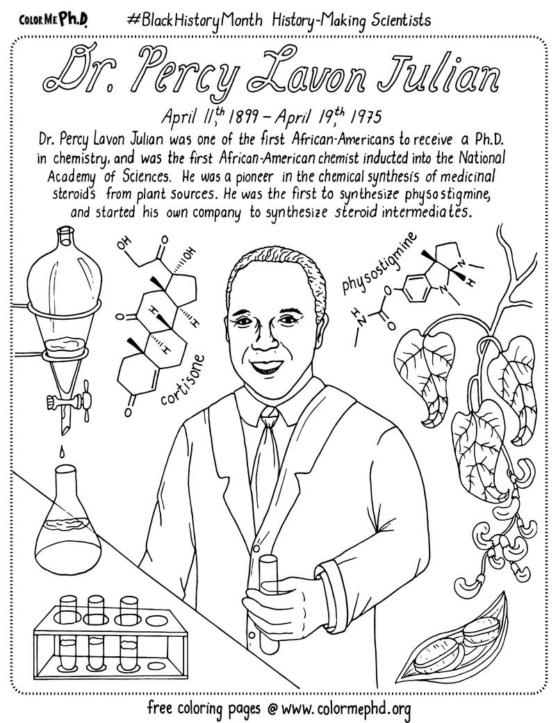 african american scientists coloring pages